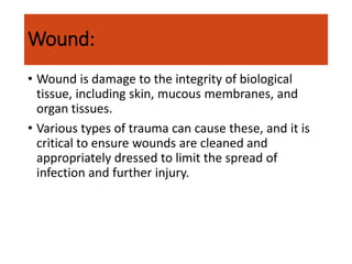 Classification of surgical wounds based on contamination | PPTX