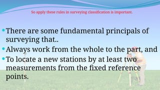 Classification Of Surveying and its types | PPTX
