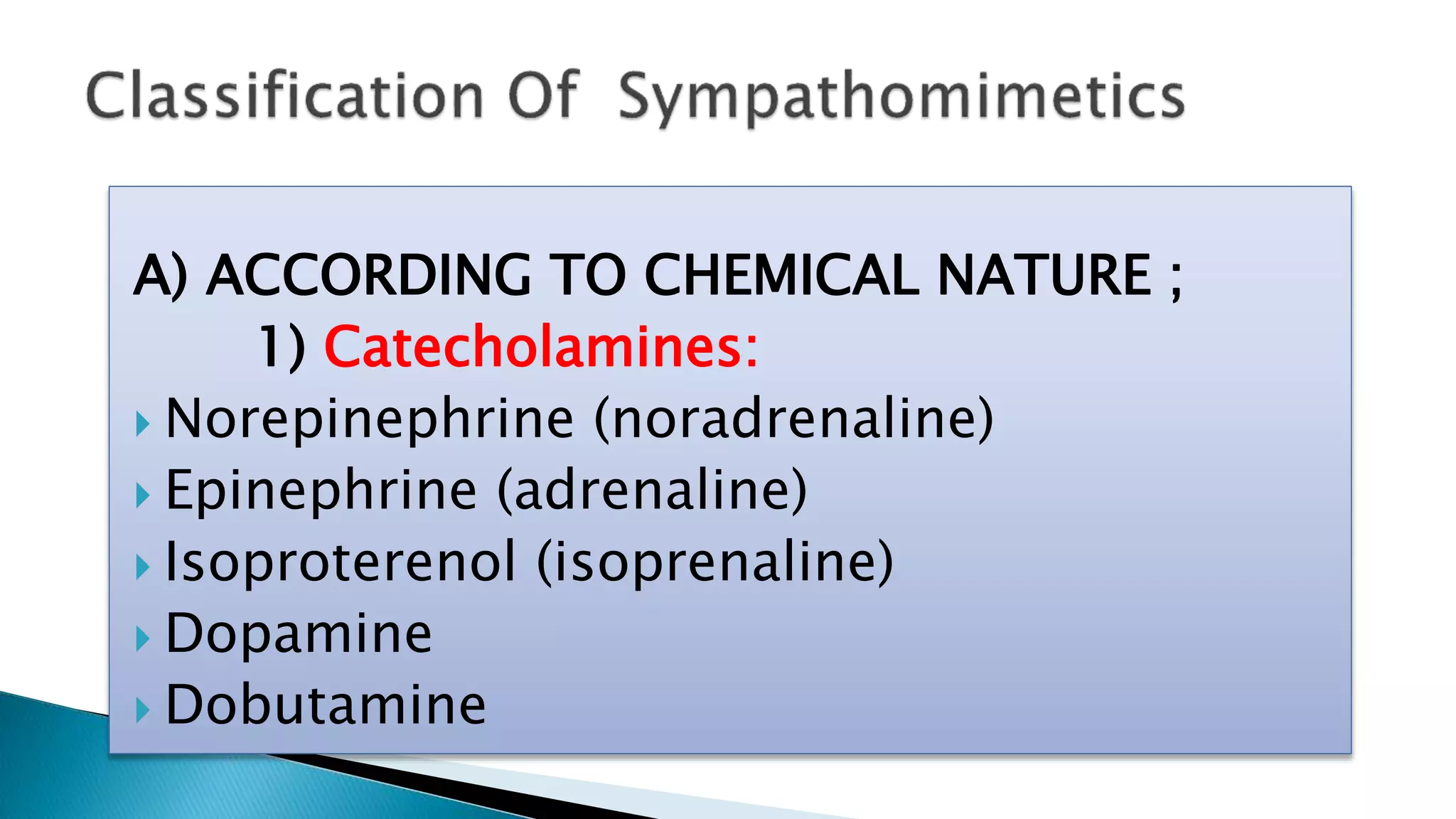 Classification of Sympathomimetic drugs.pptx