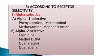 Classification of Sympathomimetic drugs.pptx
