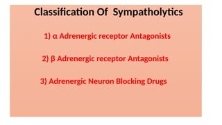 Classification of Sympathomimetic drugs.pptx