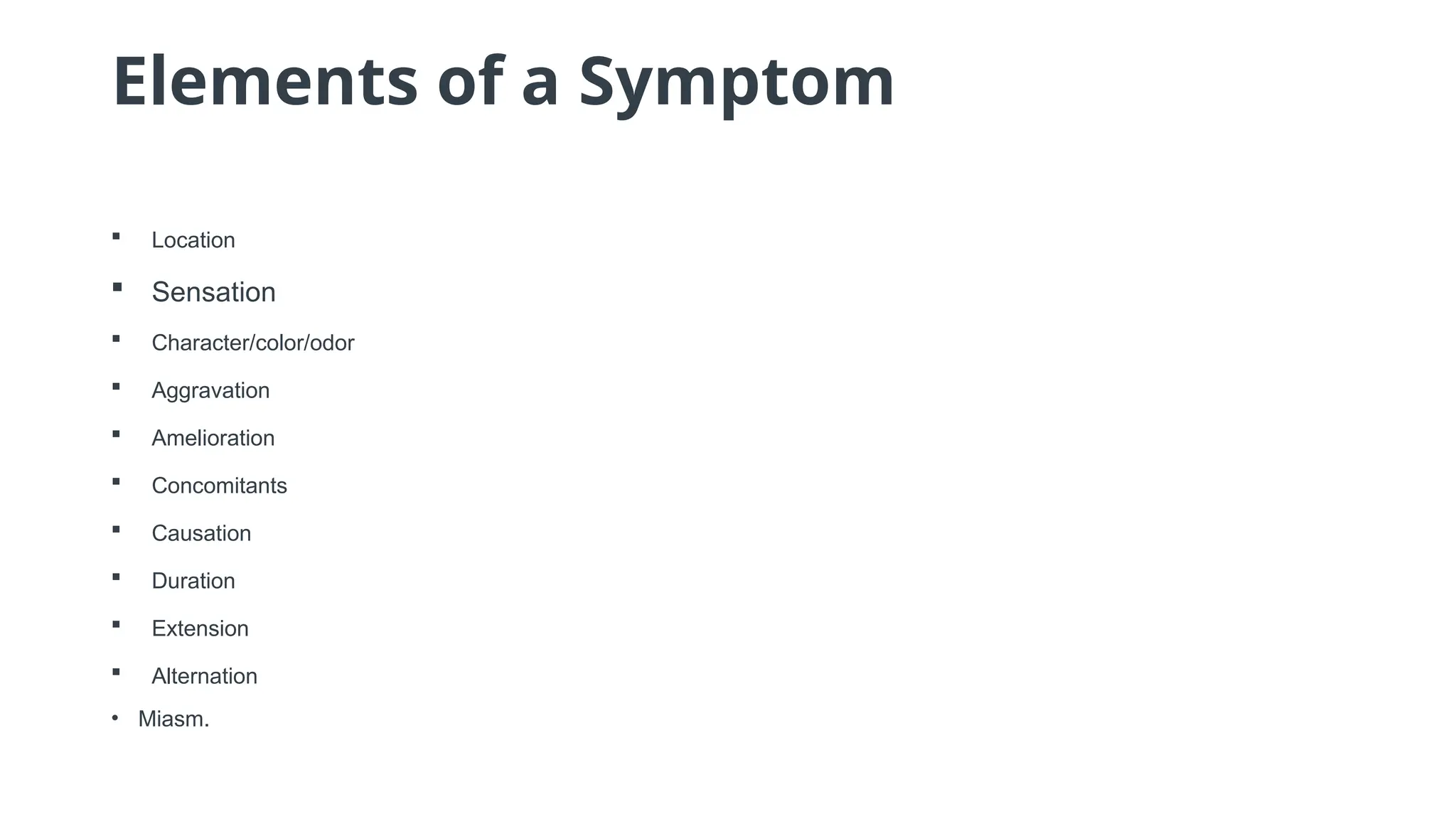 Classification of symptoms -Homoeopathy . | PPTX