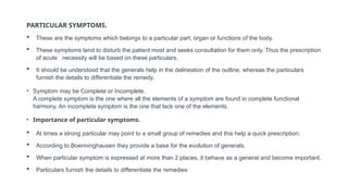 Classification of symptoms -Homoeopathy . | PPTX