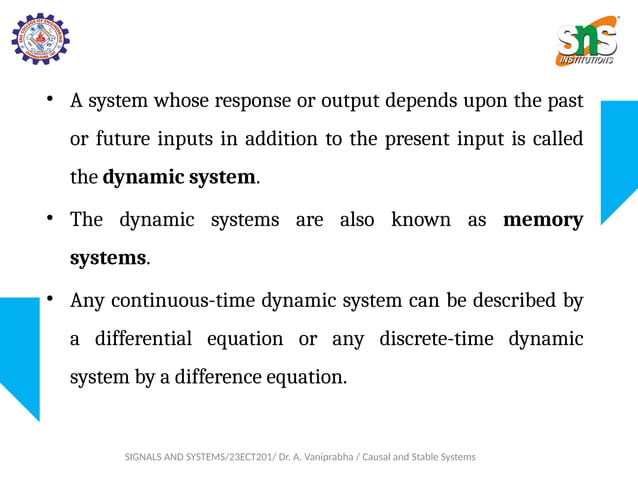 Signals and systems - Classification of systems.pptx