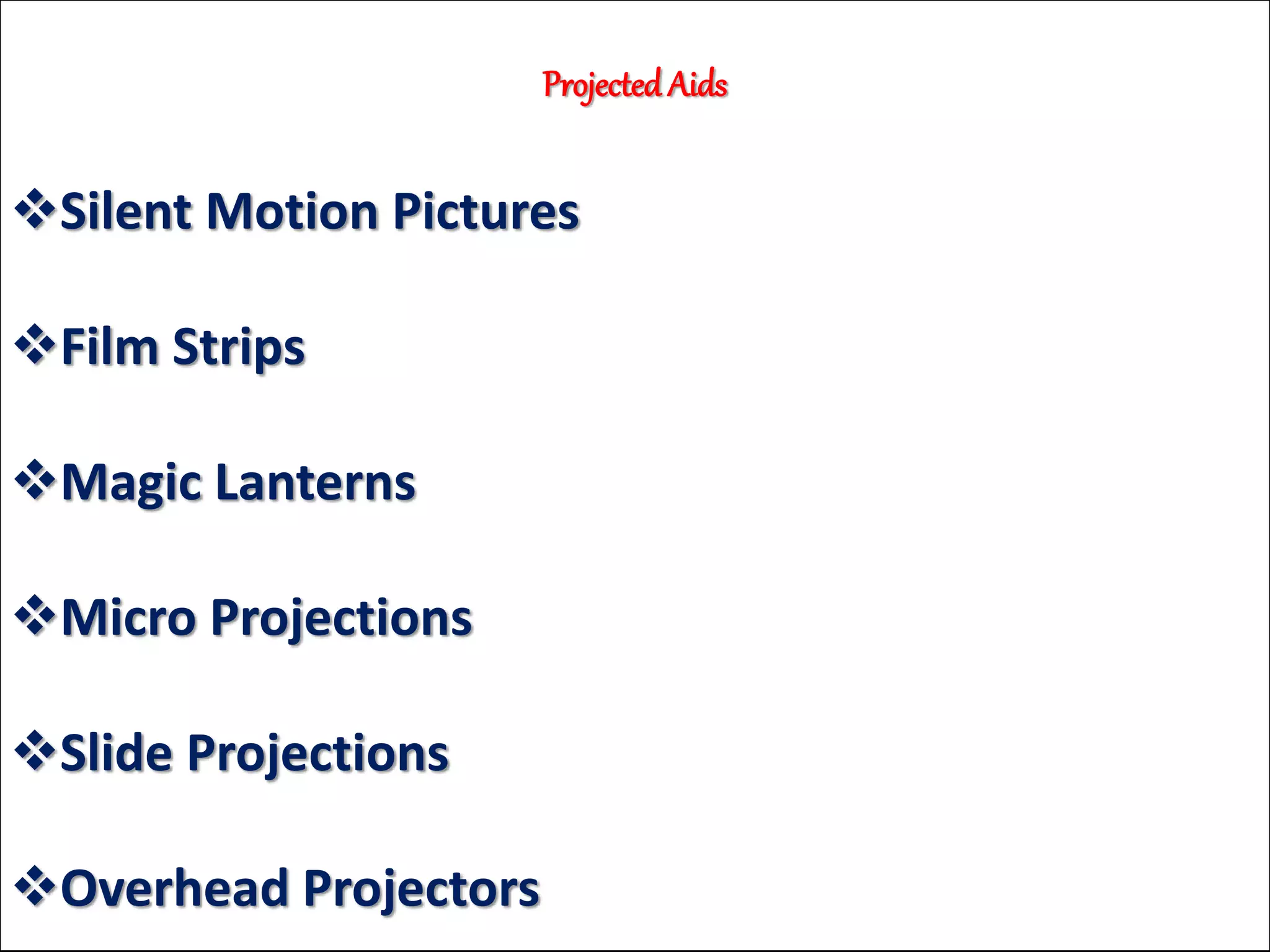 Classification of Teaching Aids | PPTX