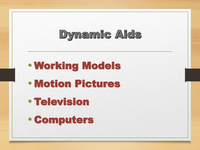 Classification of Teaching Aids | PPTX