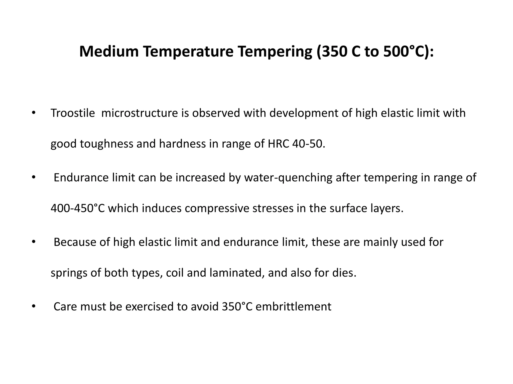 Classification of tempering | PPTX