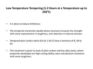 Classification of tempering | PPTX