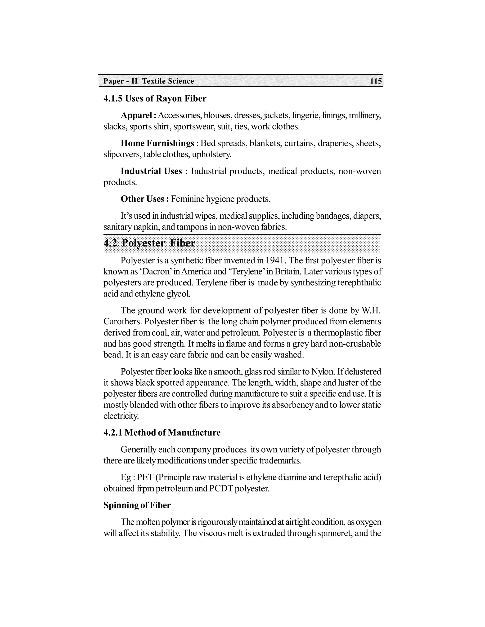 Classification of textile fiber | PDF