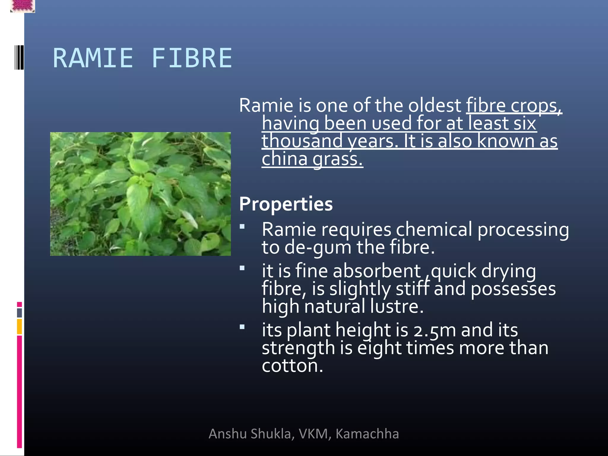 Classification of textile fibers | PPTX