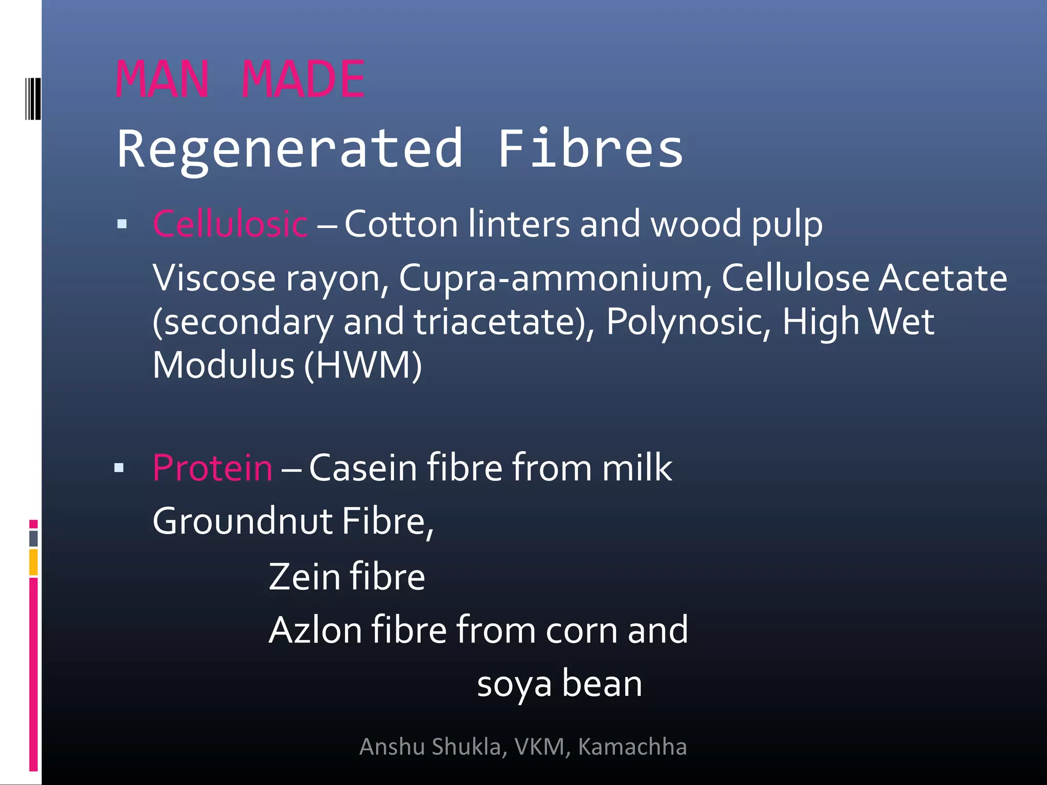 Classification of textile fibers | PPTX