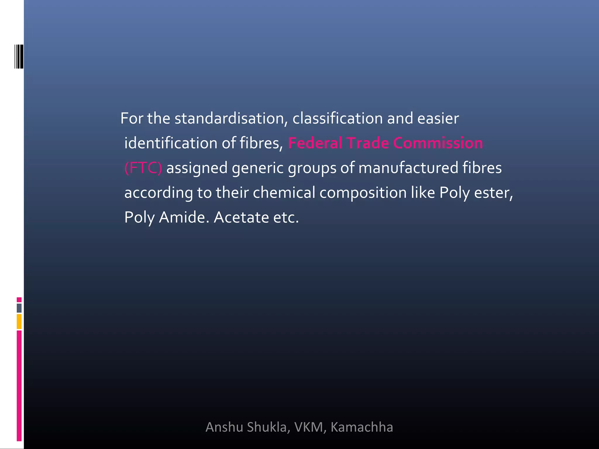 Classification of textile fibers | PPTX | Needlework | Arts and Crafts