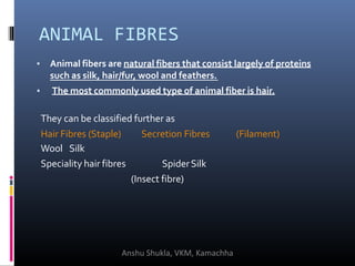 Classification of textile fibers | PPTX