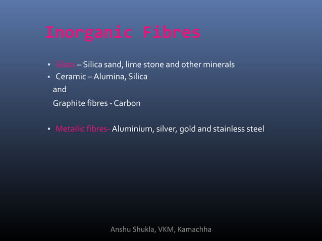 Classification of textile fibers | PPTX | Needlework | Arts and Crafts