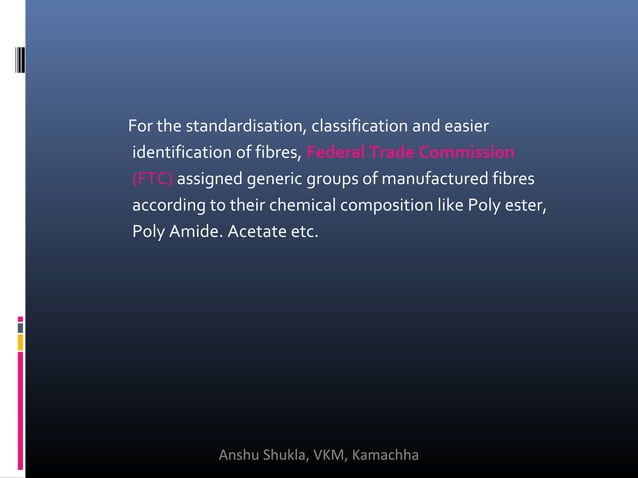 Classification of textile fibers | PPTX | Needlework | Arts and Crafts