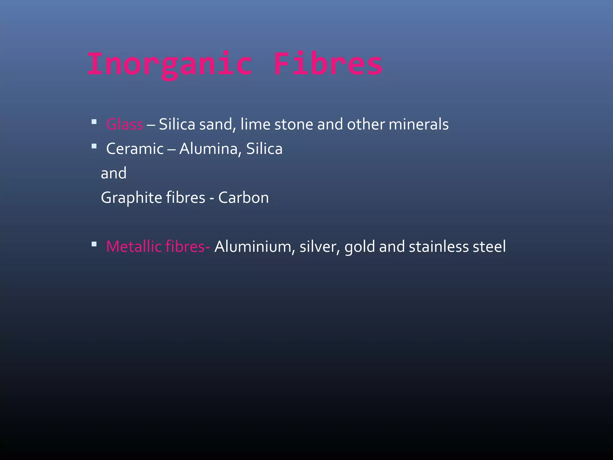 Classification Of Textile Fibers | PPT