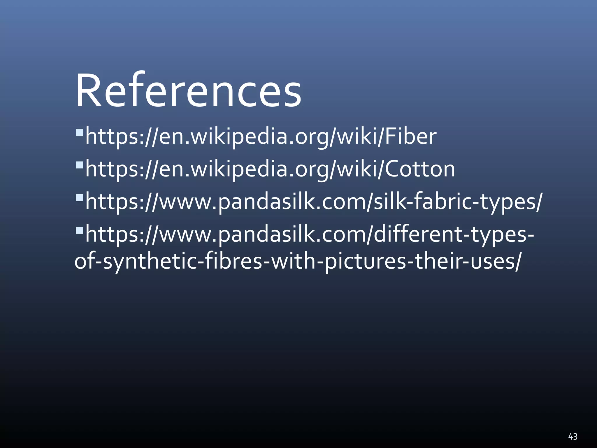 Classification Of Textile Fibers | PPT