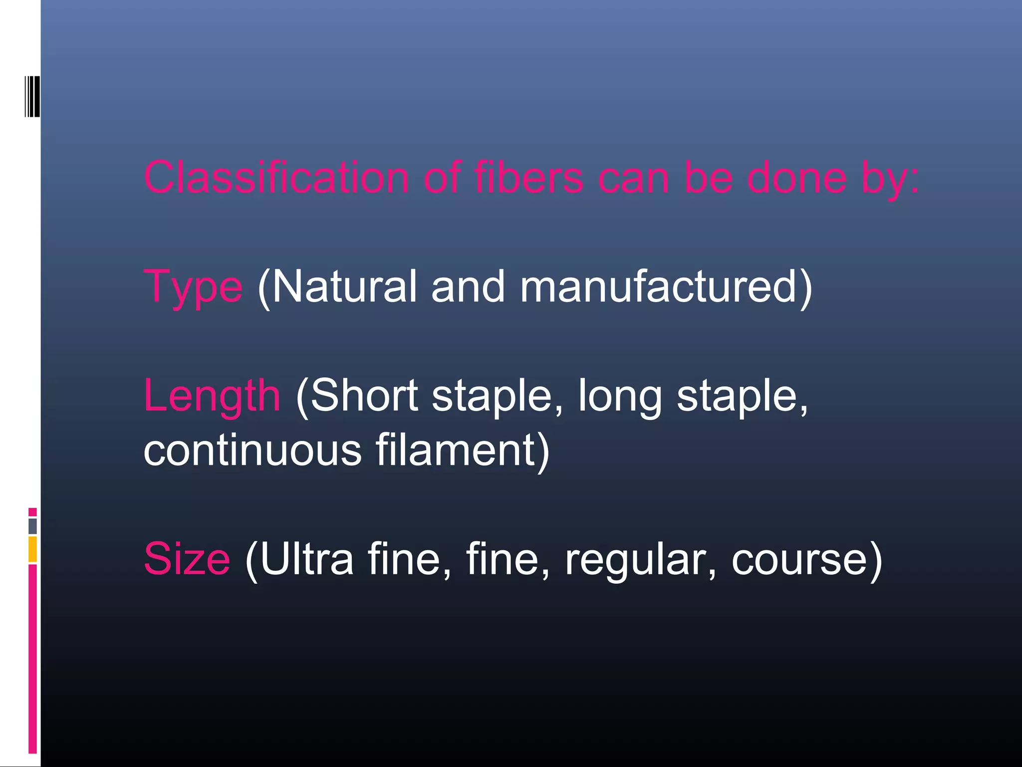 Classification Of Textile Fibers | PPT