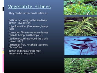 Classification Of Textile Fibers | PPT