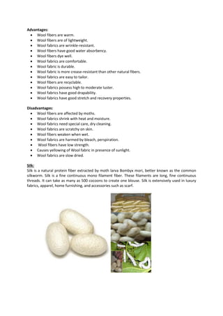 Classification of Textile Fibers for Textile Engineers | PDF