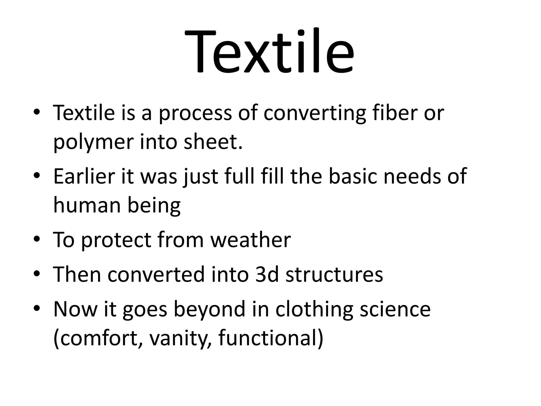 Classification of textiles | PPTX