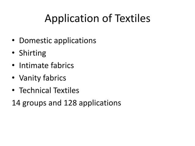 Classification of textiles | PPTX