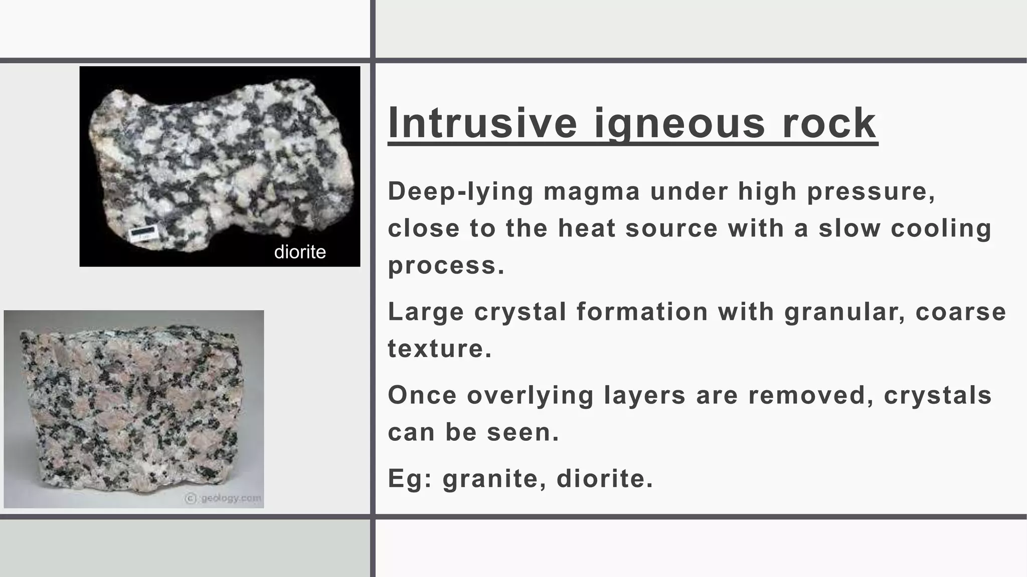 The different types of rocks | PPTX