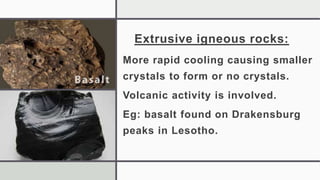 The different types of rocks | PPTX | Geology | Science