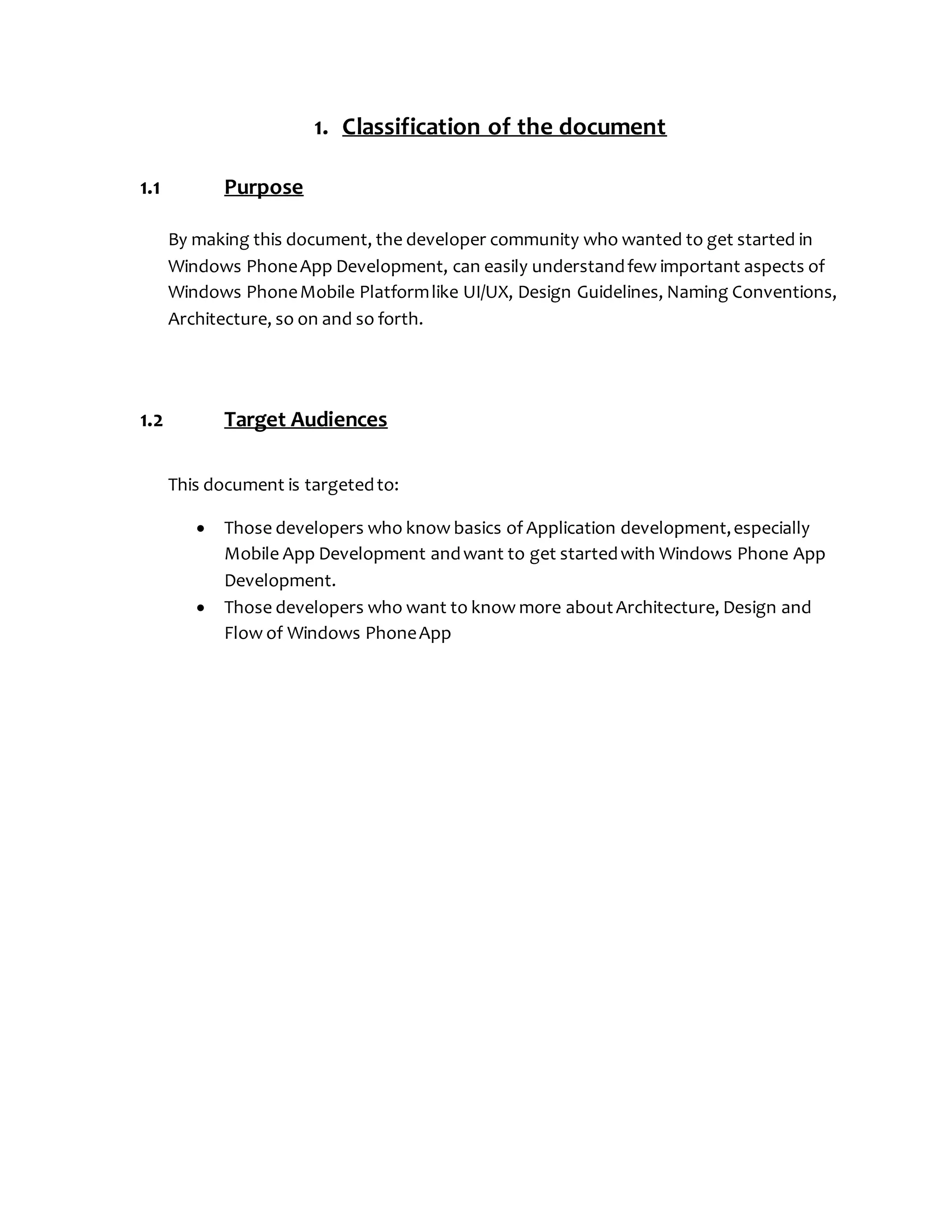 Classification of the document | PDF