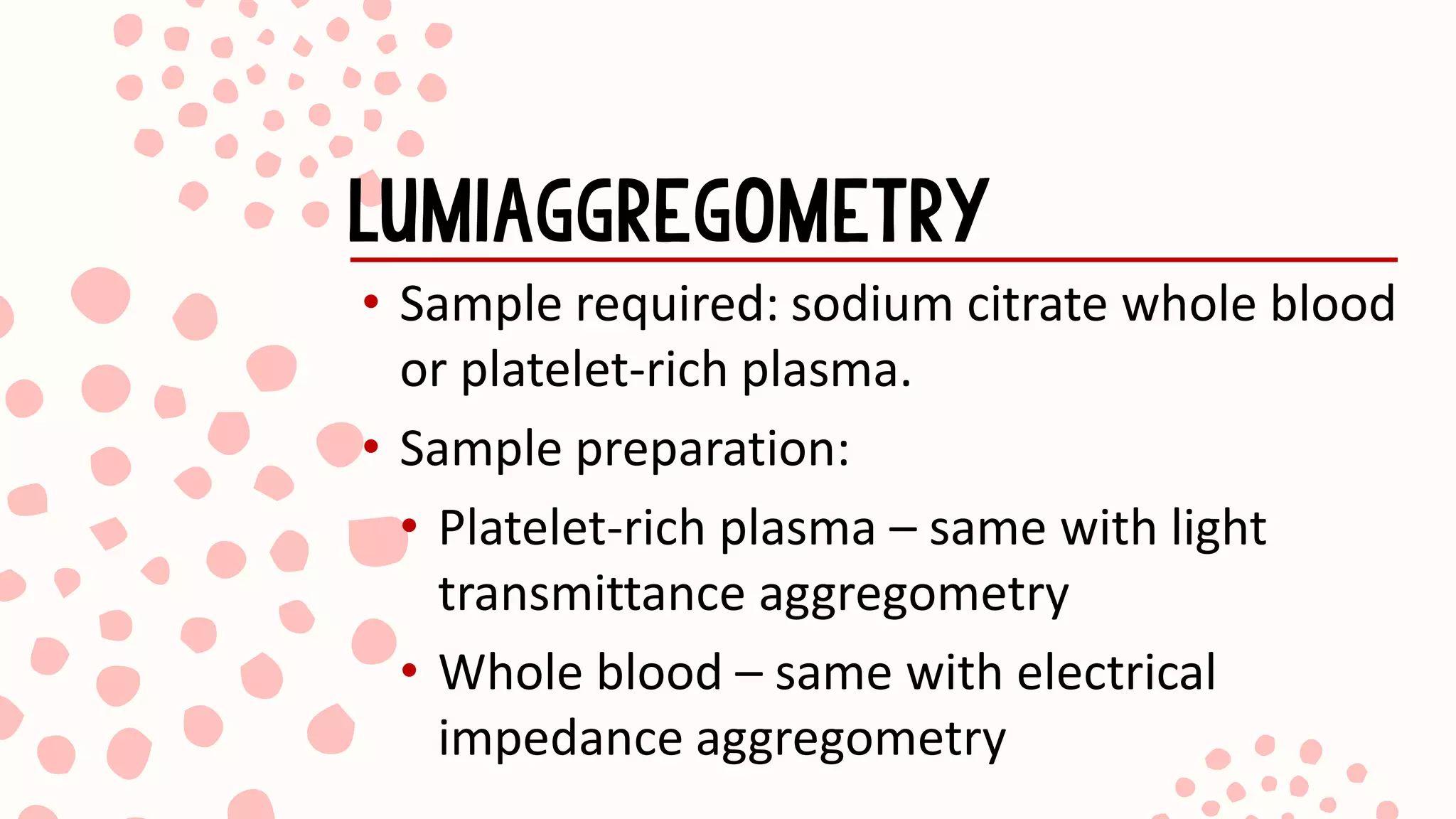 Classification of Thrombocyte Disorders Using Platelet Aggregation ...