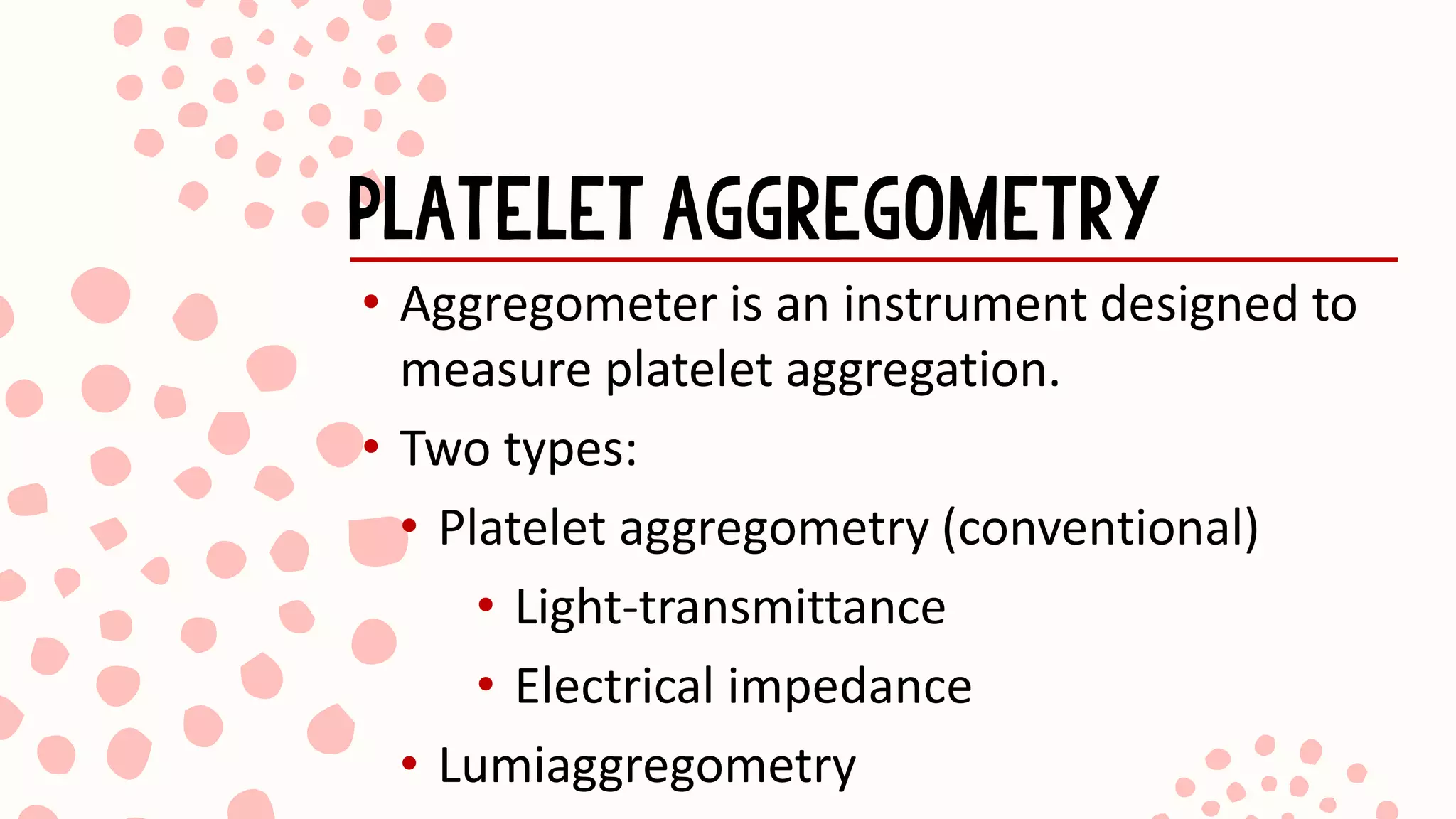 Classification of Thrombocyte Disorders Using Platelet Aggregation ...
