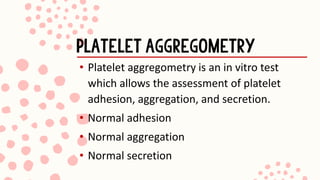 Classification of Thrombocyte Disorders Using Platelet Aggregation ...