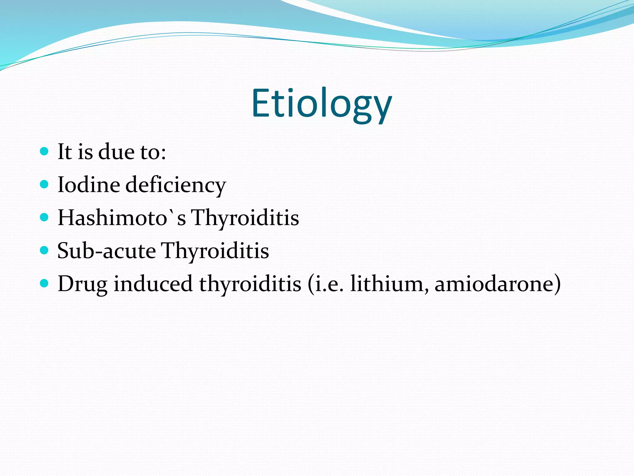 Classification of Thyroid Diseases | PPTX