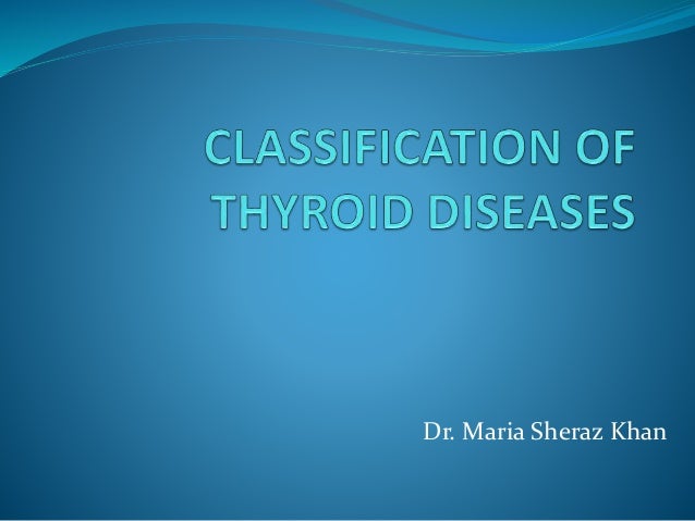 Classification of Thyroid Diseases