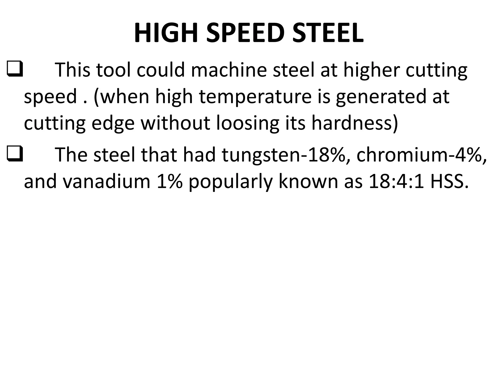 Classification of Tool Materials | PPTX