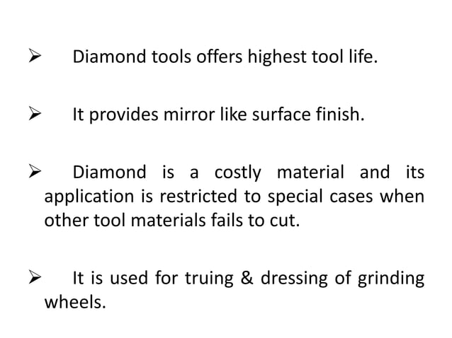 Classification of Tool Materials | PPTX
