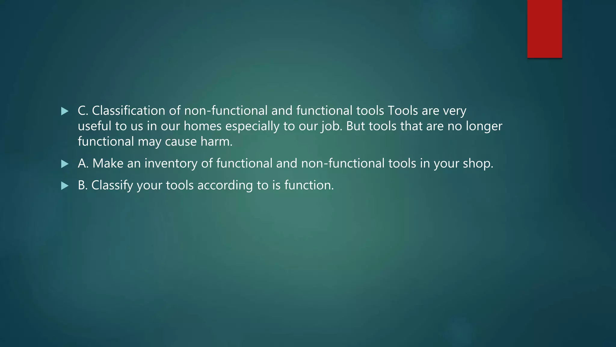 Classification of Tools and Equipment.pptx