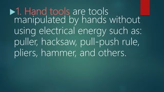 Classification of Tools and Equipment.pptx