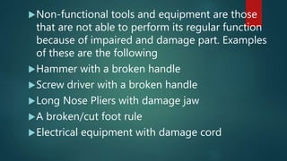Classification of Tools and Equipment.pptx