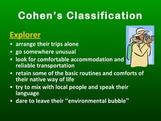 Classification of Tourists | PPT