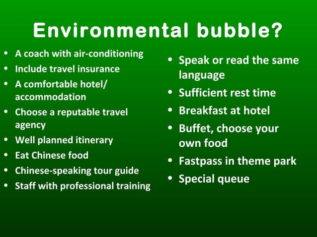 Classification of Tourists | PPT