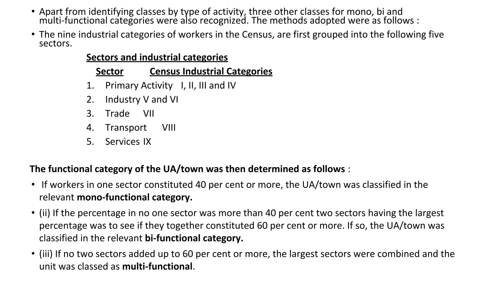 Classification Of Towns by ashok,s Mitra | PDF