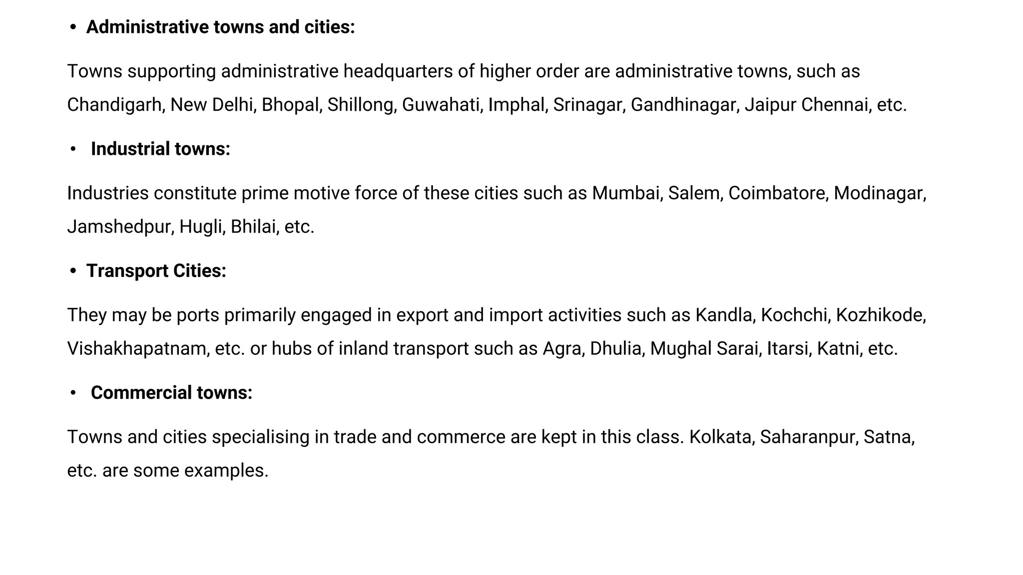 Classification Of Towns by ashok,s Mitra | PDF