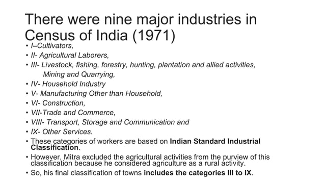 Classification Of Towns by ashok,s Mitra | PDF