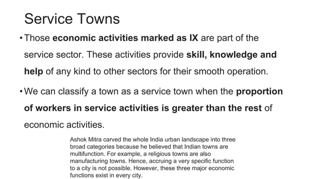 Classification Of Towns by ashok,s Mitra | PDF