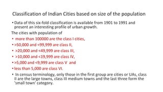 Classification Of Towns by ashok,s Mitra | PDF