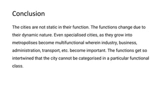 Classification Of Towns by ashok,s Mitra | PDF