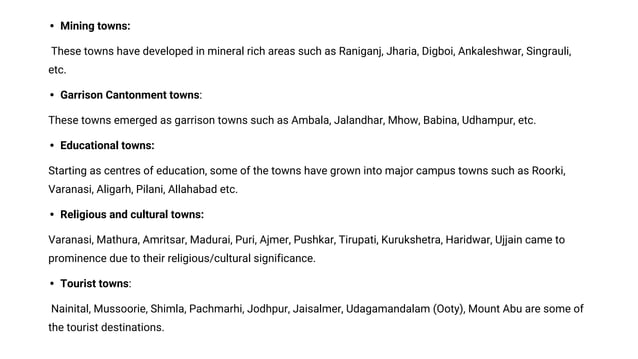 Classification Of Towns by ashok,s Mitra | PDF