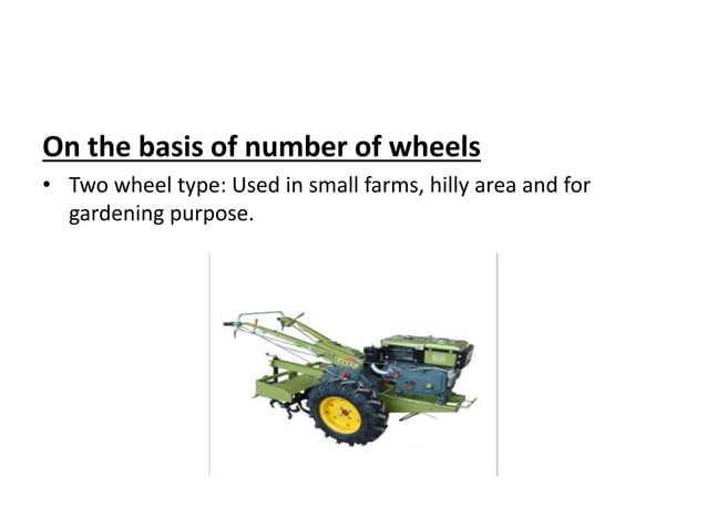 Classification of Tractor.pptx | Agriculture | Industries