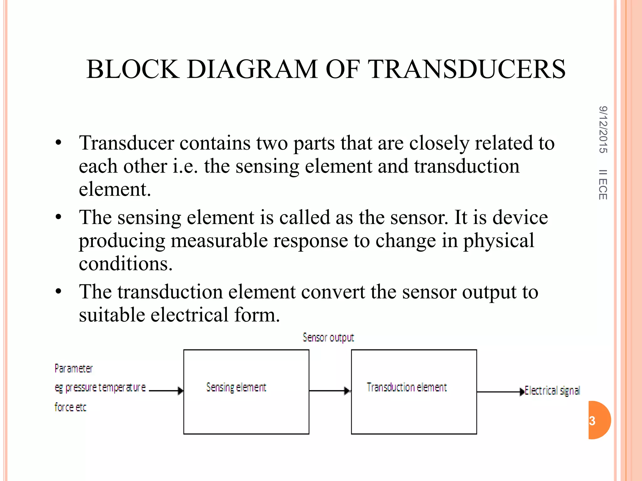 Classification of transducer | PPTX
